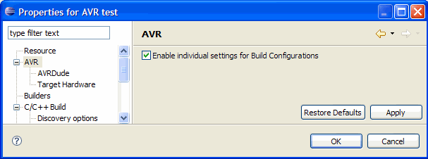 What's new in the AVR Eclipse Plugin